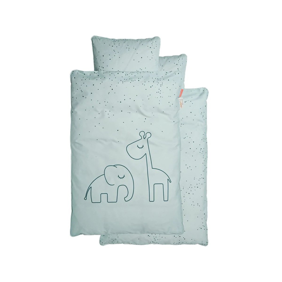 Done by Deer posteljina baby dreamy dots plavo | Jungle Baby