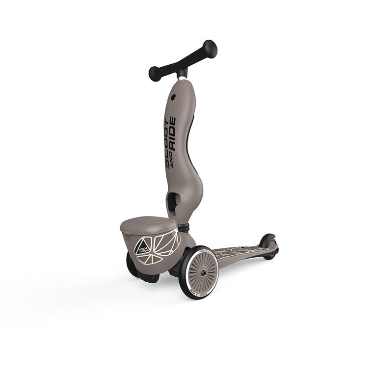 Scoot and ride trotinet Highwaykick 1, Brown lines | Jungle Baby