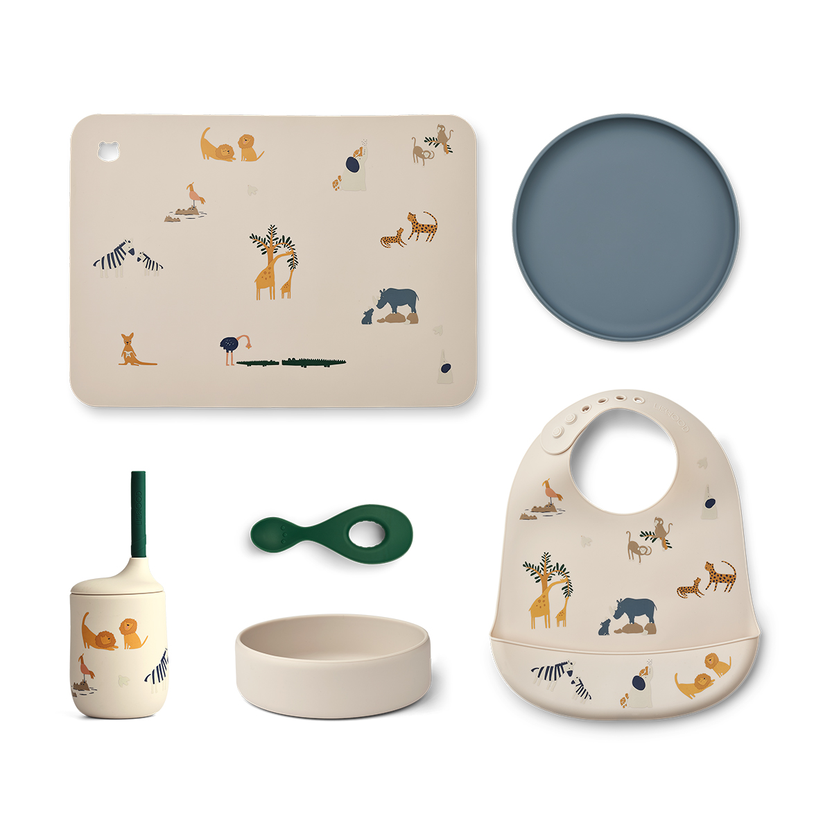 Liewood set za jelo | Jungle Baby